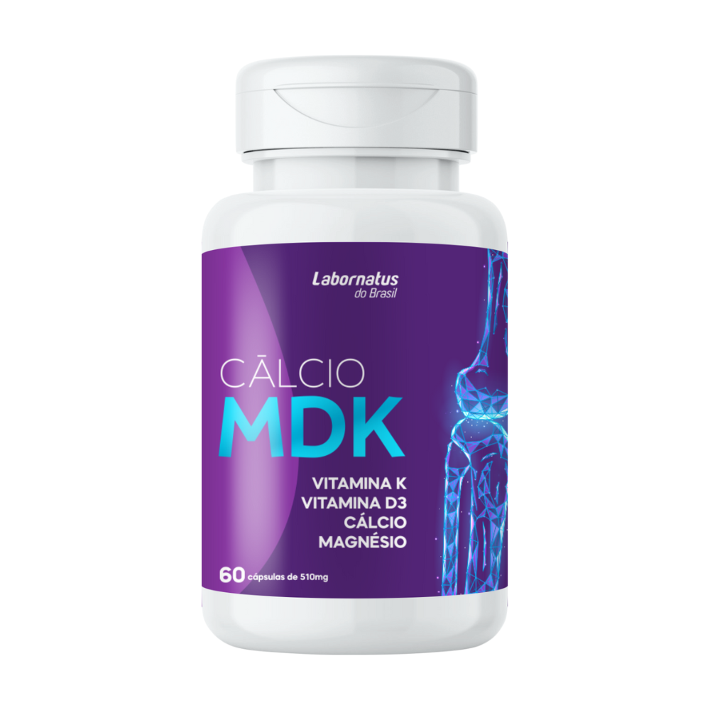 Cálcio MDK 60 Cápsulas | Saúde Óssea e Imunidade | Labornatus - Nutritiva