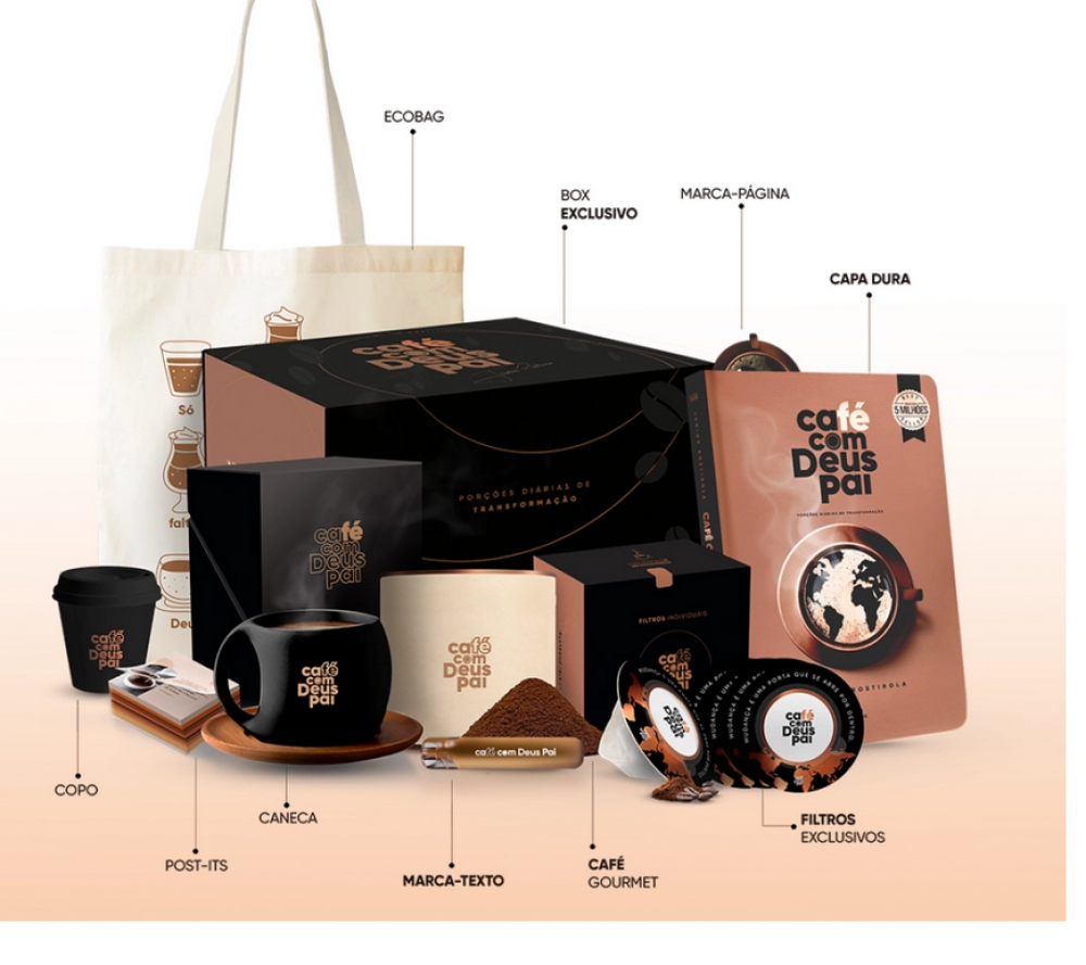 Kit - Café com Deus pai 2025 - BOX Capa Dura - O Despertar Livraria