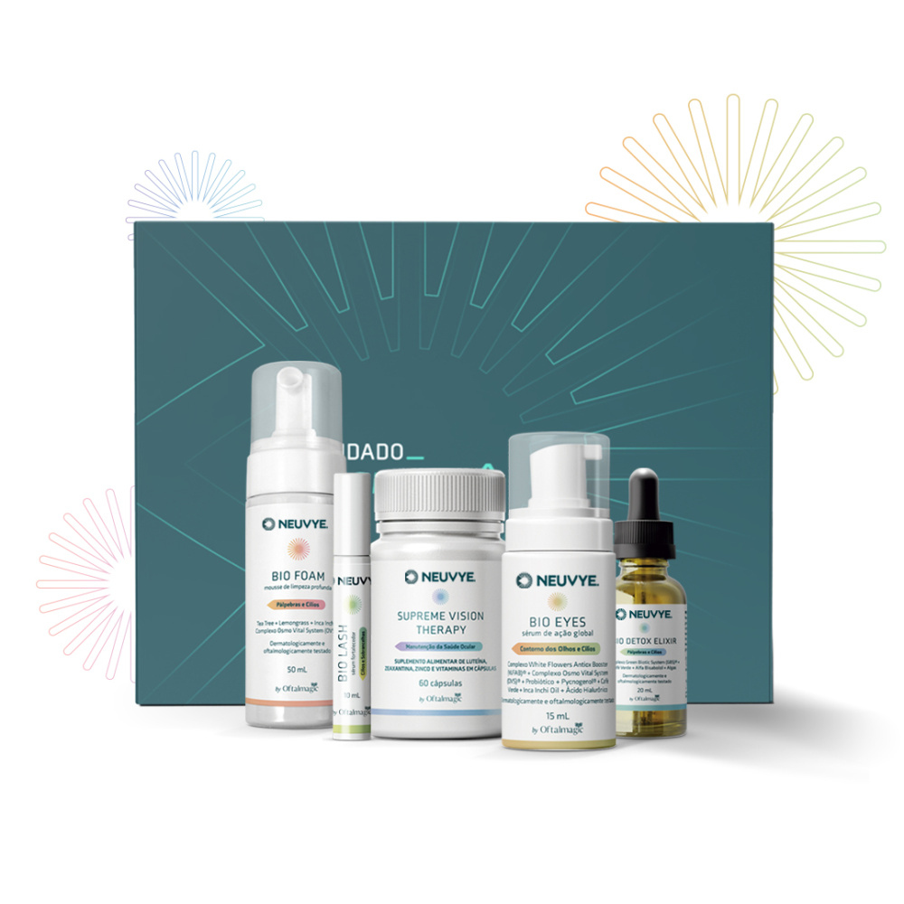 KIT Especial 01 - BioFoam, Bio Eyes, BioDetox, Supreme Vision, Bio Lash ...