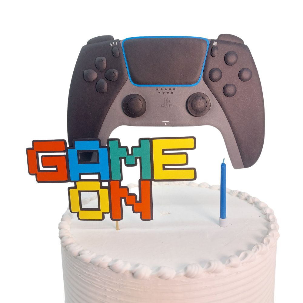 Topo de Bolo Game On - Old Melody