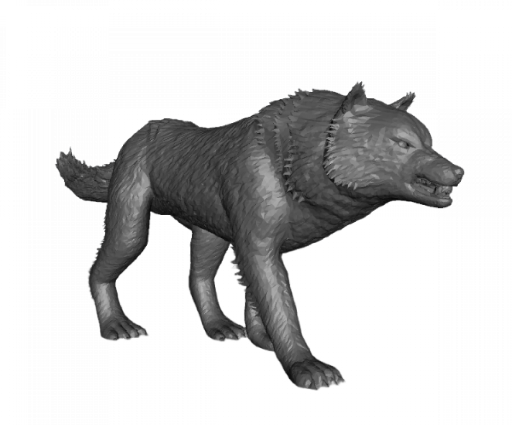 Miniatura de RPG Lobo Atroz - Omniaturas