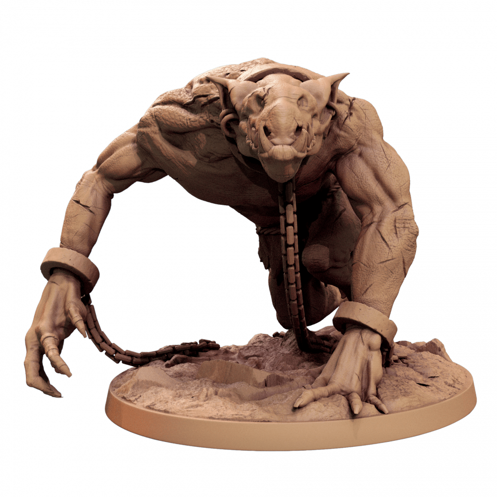 Miniatura de RPG Troll Acorrentado - Omniaturas
