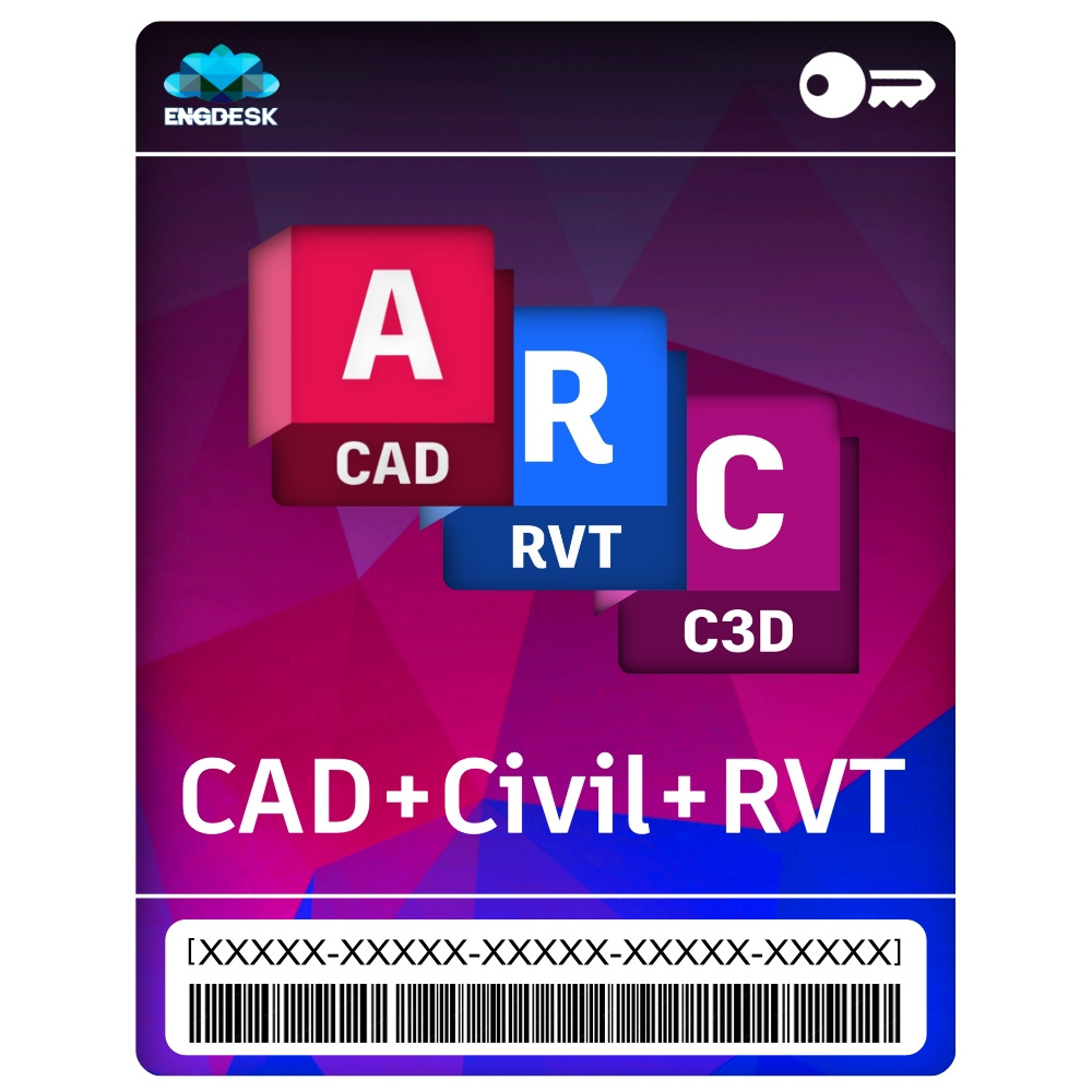 AutoCAD + Revit + Civil 3D original para windows - Engdesk