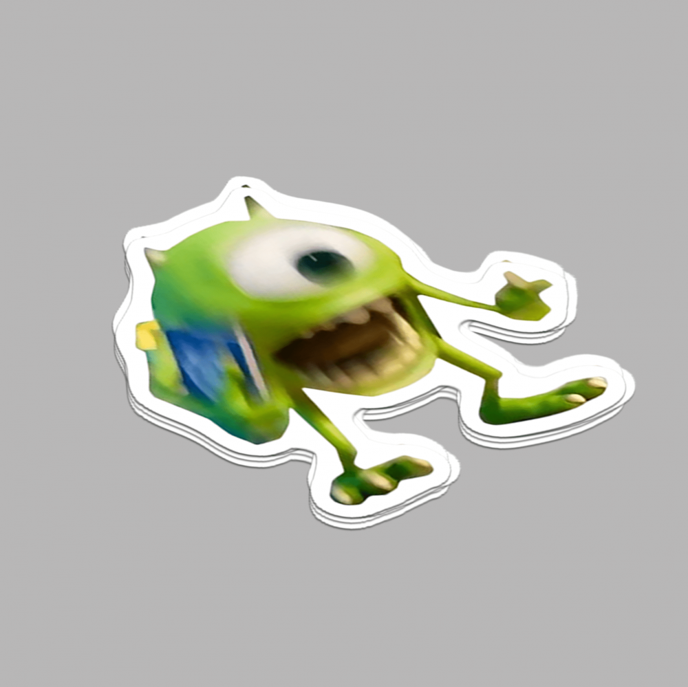 Sticker Mike Wazowski meme - Monstros SA - OS ADESIVOS MAIS LEGAIS