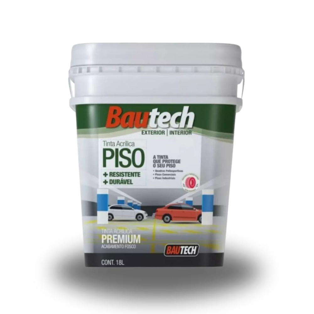 PISO CINZA 18L BAUTECH - Outlet das Cores