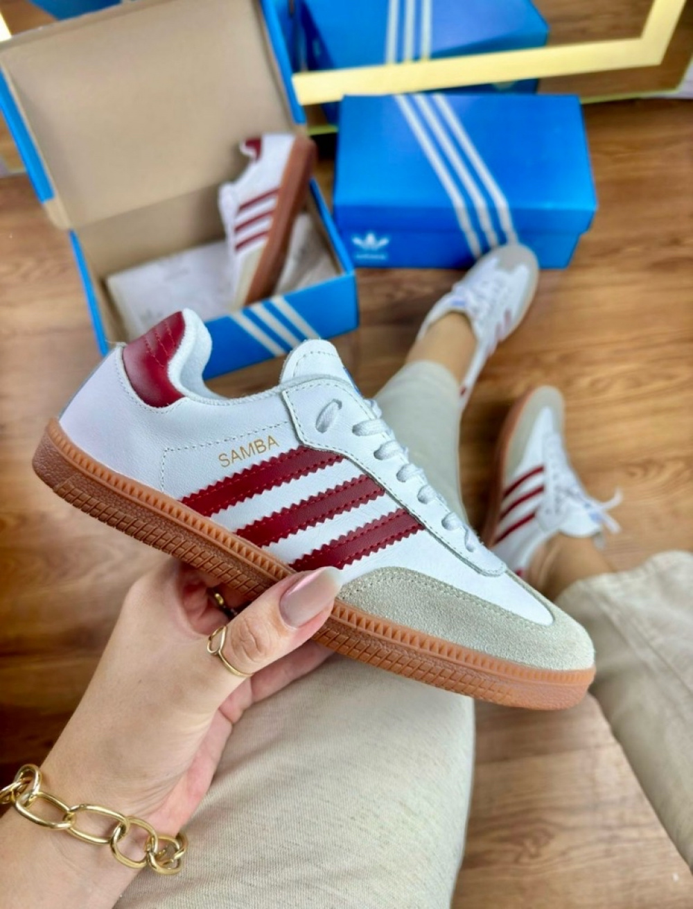 Tênis Adidas - Samba Couro Legítimo - Panda Shoes