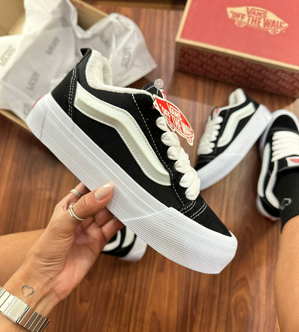 Tênis Knu - Vans Plataforma - Panda Shoes