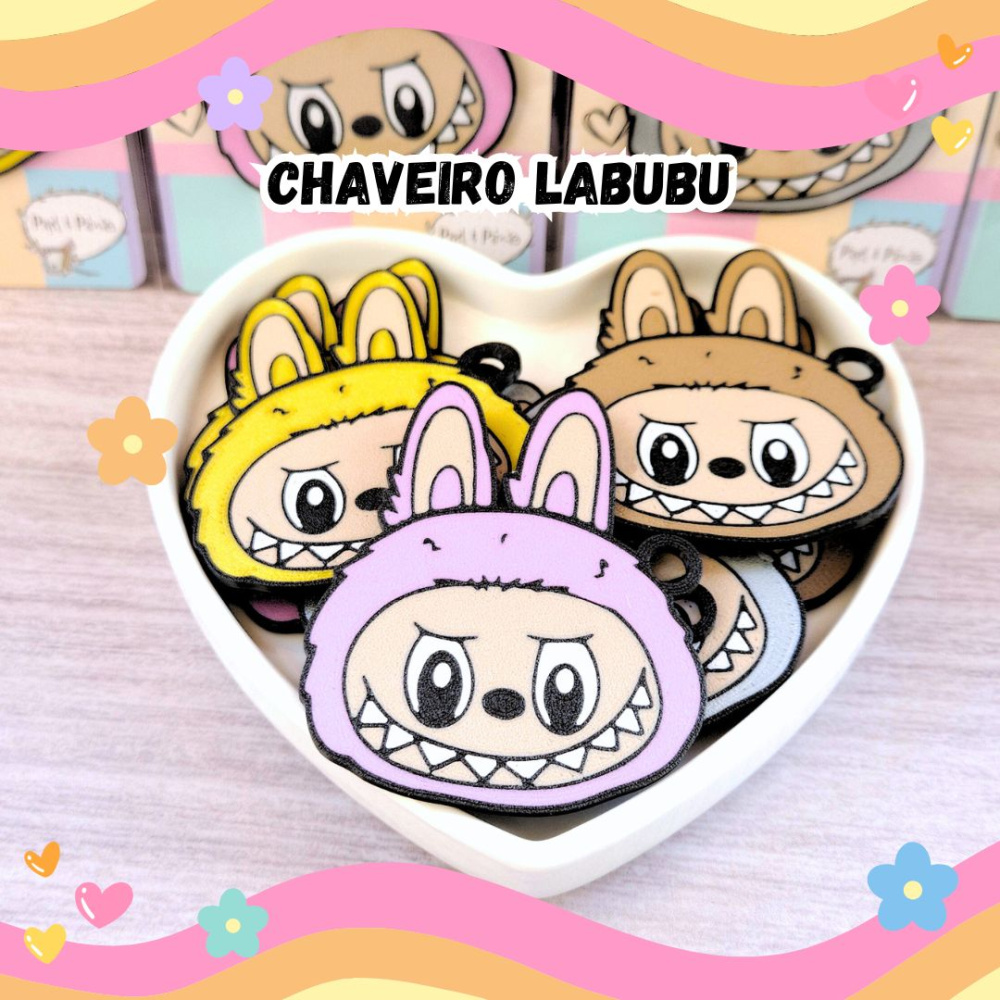 Chaveiro Labubu - Papel & Paixão