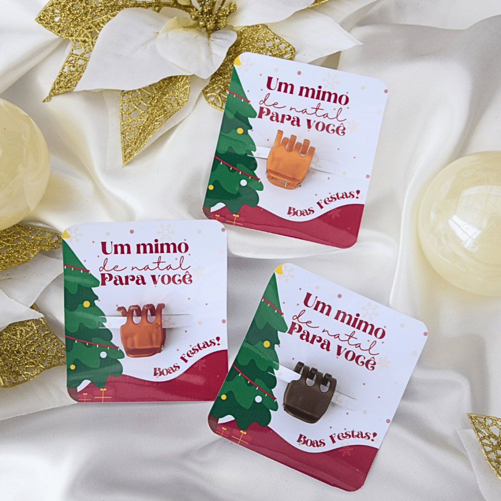 Cartão com presilha de cabelo personalizado com a sua logo - PAPER PRINT