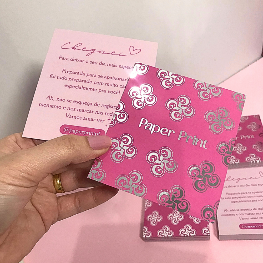 cartão premium de agradecimento 9x10 - PAPER PRINT