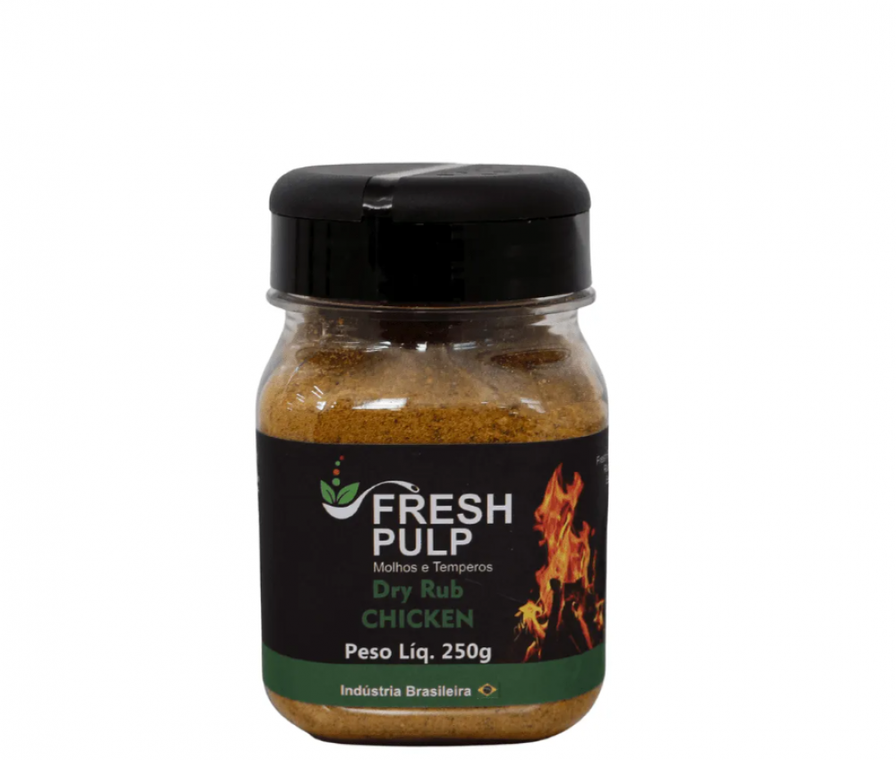 Dry Rub Chiken - Tempero para carne de frango - Fresh Pulp - 250g ...