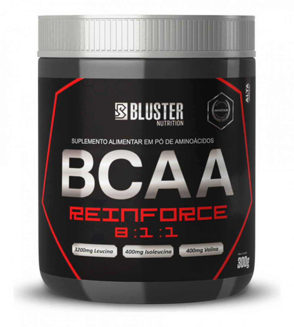 Bcaa Em Pó 300g Reinforce 8:1:1 Suplemento Sabores Bluster - Pegasus ...