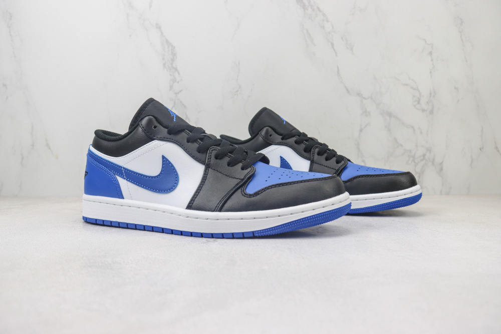Nike Air Jordan 1 Low Azul e Preto - Perfect Rp