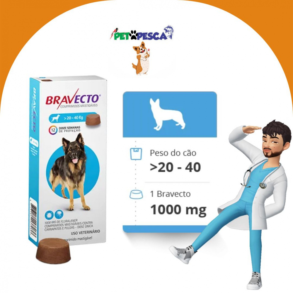 BRAVECTO 20-40 KG - Pet Pesca
