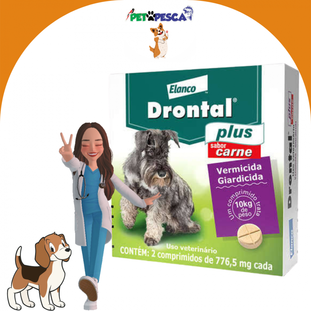 DRONTAL PLUS 10 KG 1 COMPRIMIDO - Pet Pesca