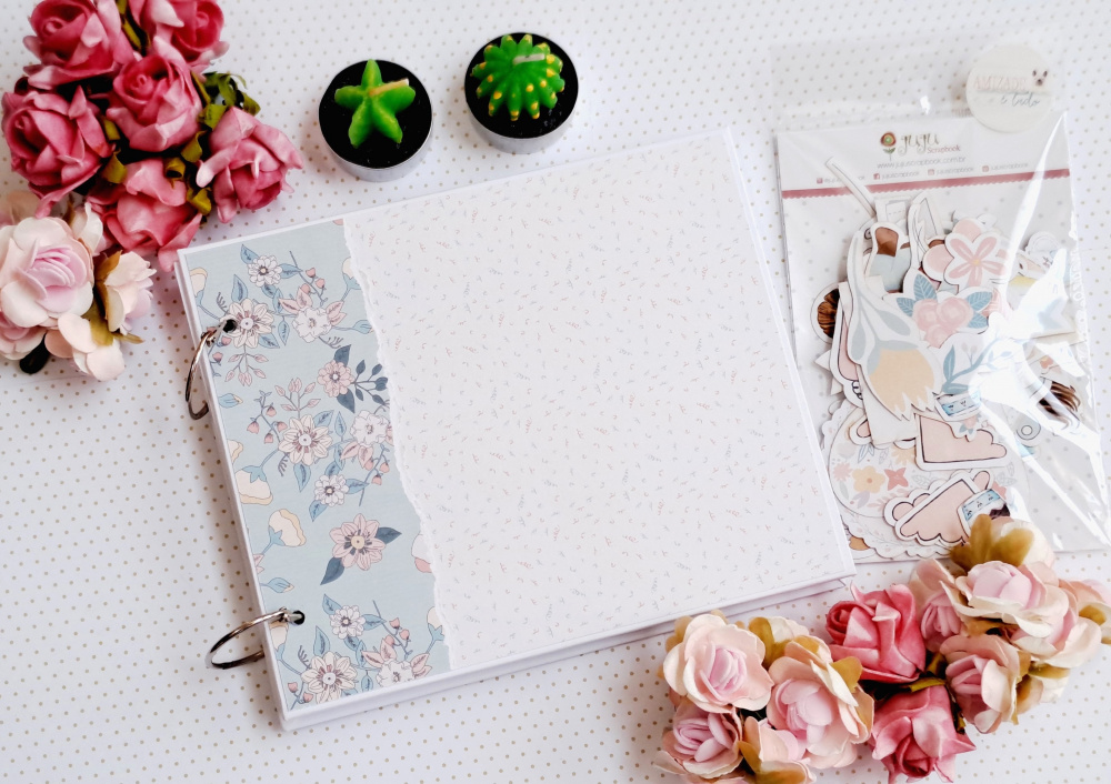 Mini Álbum Scrapbook - Do meu jeito (Floral) - Pitilikos