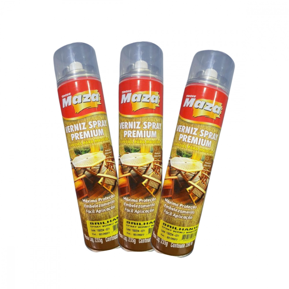 Verniz Spray Marítimo Maza Tec. Automotivo Brilhante 400ML - PONTO DAS ...