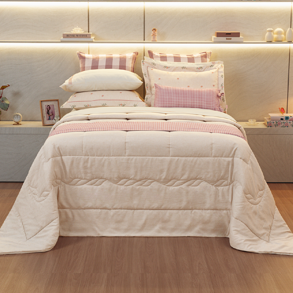 Cama do Mês | Alice & Marbella com Almofada Milanno Queen/Casal Rosê ...