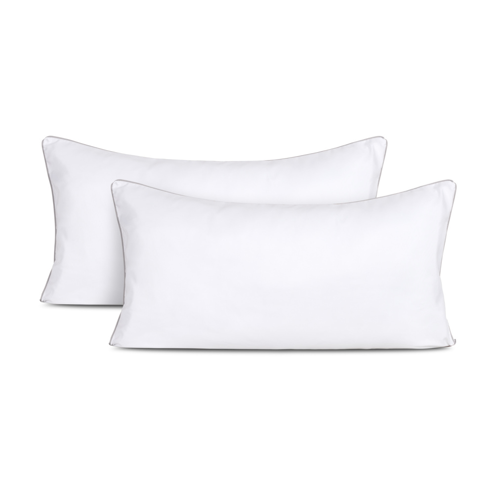 Kit 2 Fronhas 90cm x 50cm 200 Fios Línea Cinza Casa Paulinha - Ponto do ...