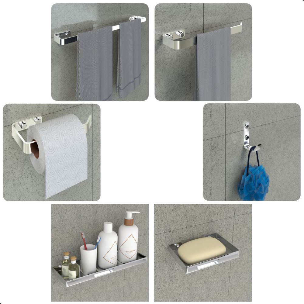 Kit Para Banheiro 6 Peças - Porto Moreno