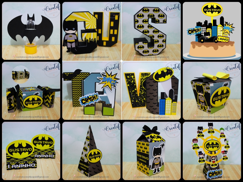 Kit de Personalizados Tema Batman - Potencialize Brinquedos