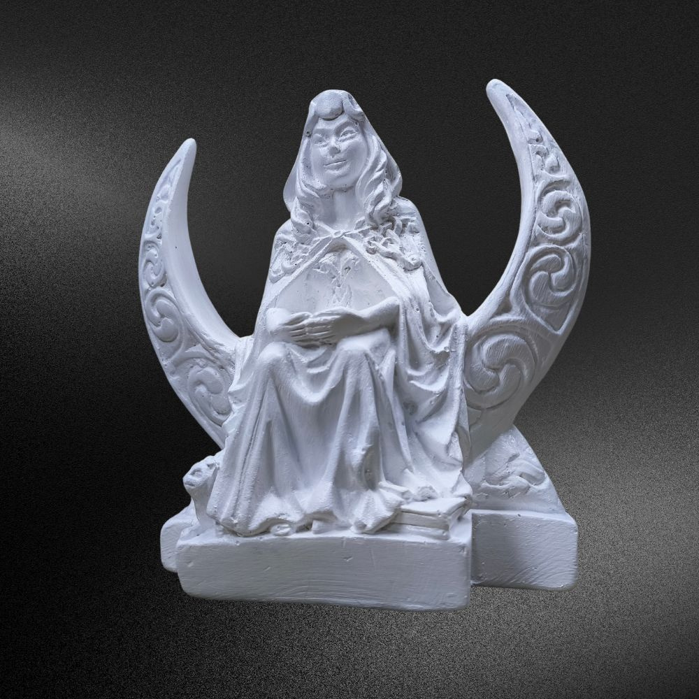Estátua Deusa da Lua Morgana Gesso - Pratike Magia