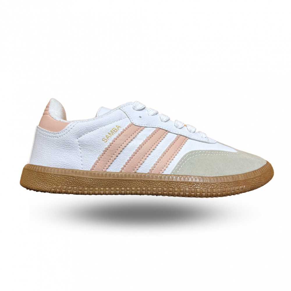 Adidas Samba OG - Branco/Rosa - Premier Sneakers Co.