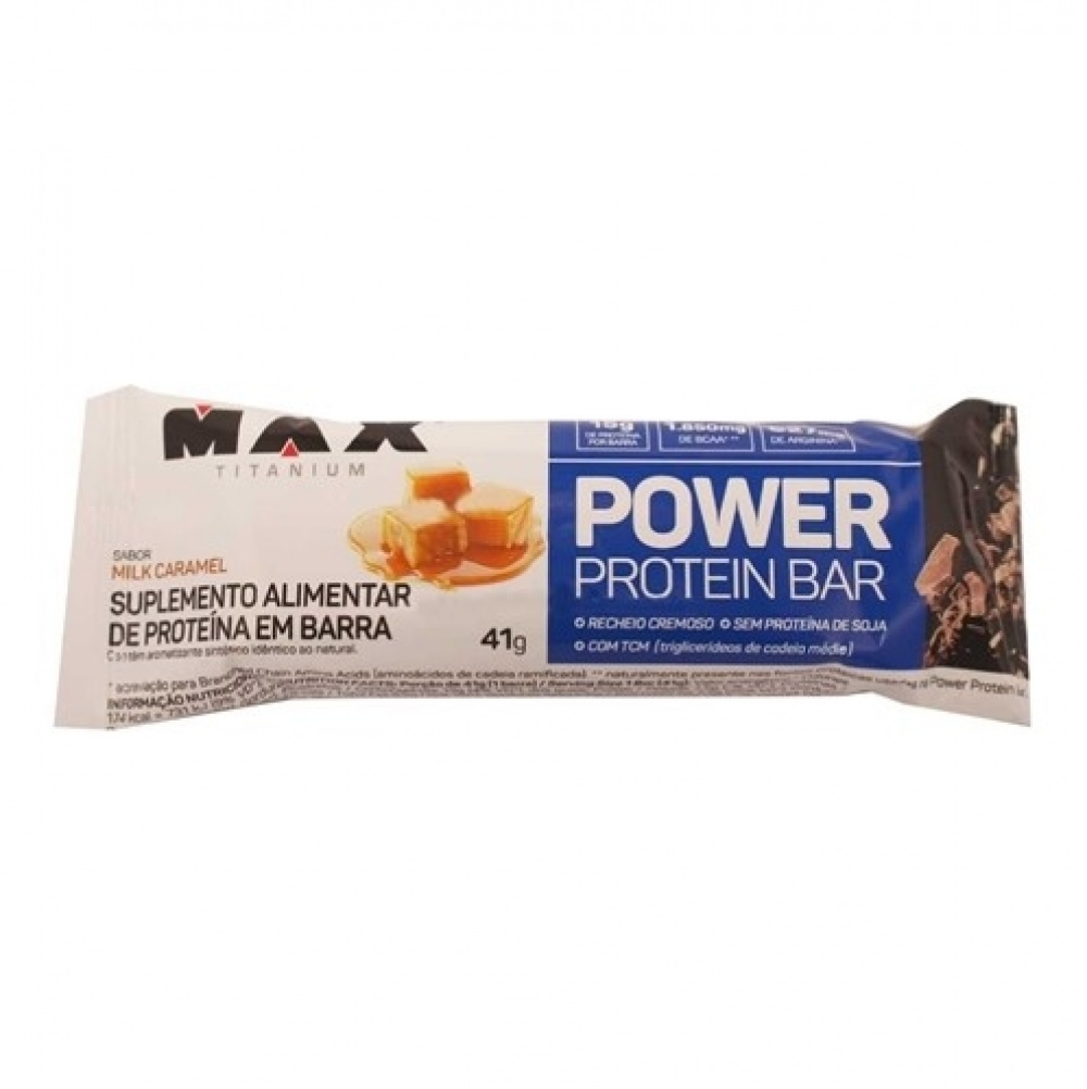 Power Protein Bar (41g) - Sabor: Milk Caramel - Primata Corporation
