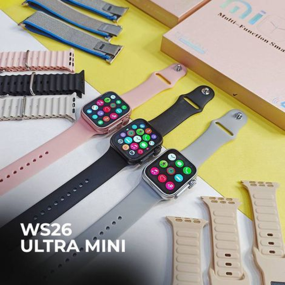 SmartWatch WS26 Ultra 2 mini | 4 pulseiras | Acabamento premium - PulseTech