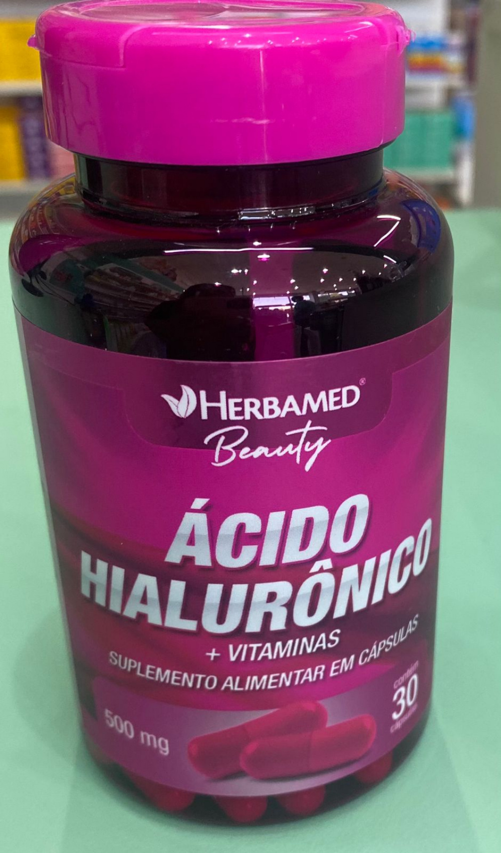 Ácido Hialurônico + Vitaminas 30 Cápsulas 500 mg - Quero Suplementos