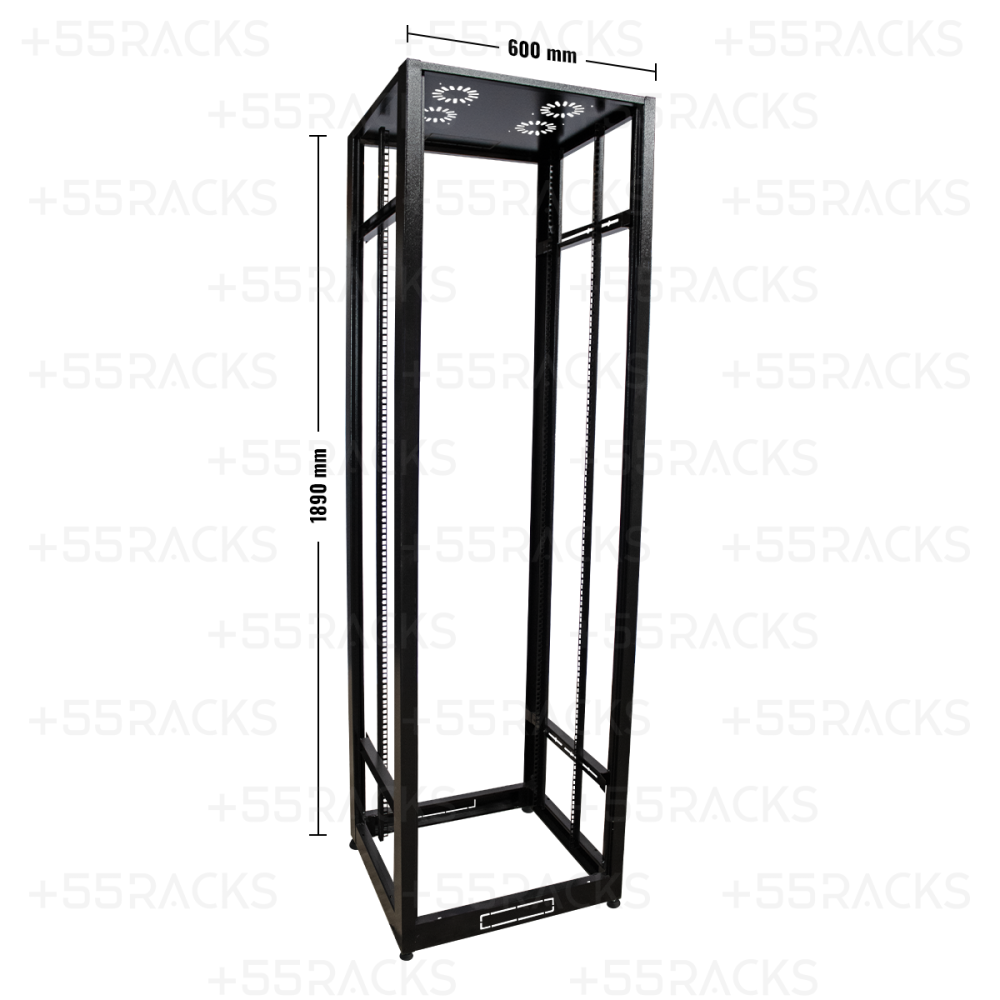 Rack Servidor Aberto 40U x 770mm - Rack Brasil | Racks para Servidores ...
