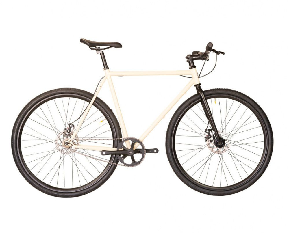 BIKE HI-TEN STEEL CREME - SINGLE DISC BRAKE - RAF Bikes