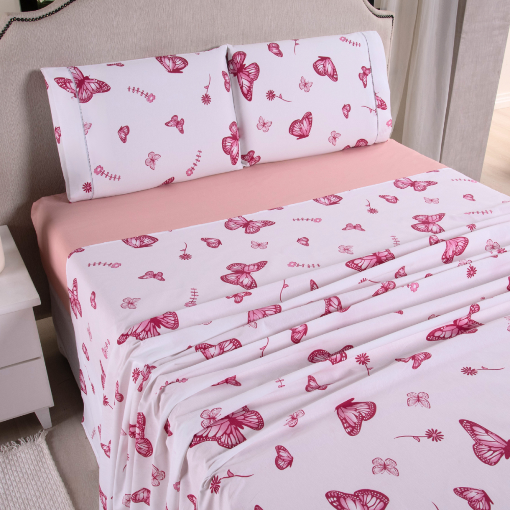 Jogo de lençol Queen 4 Peças 100% Algodão Percal 180 fios Vivale ...