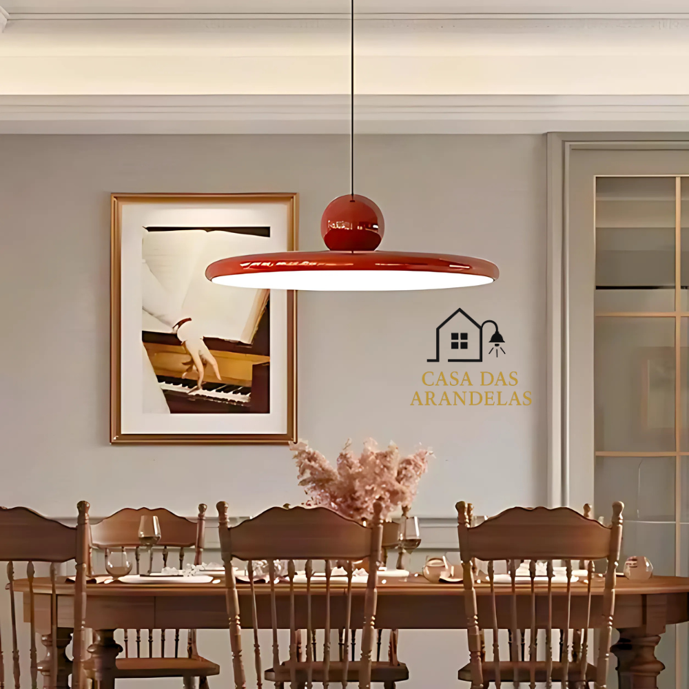 Luminária Pendente LED Formato Disco Voador Estilo Nórdico - Casa das ...