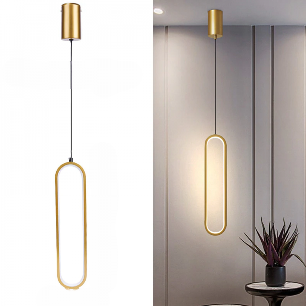 Pendente de Led Art Decor Dourado - Casa das Arandelas