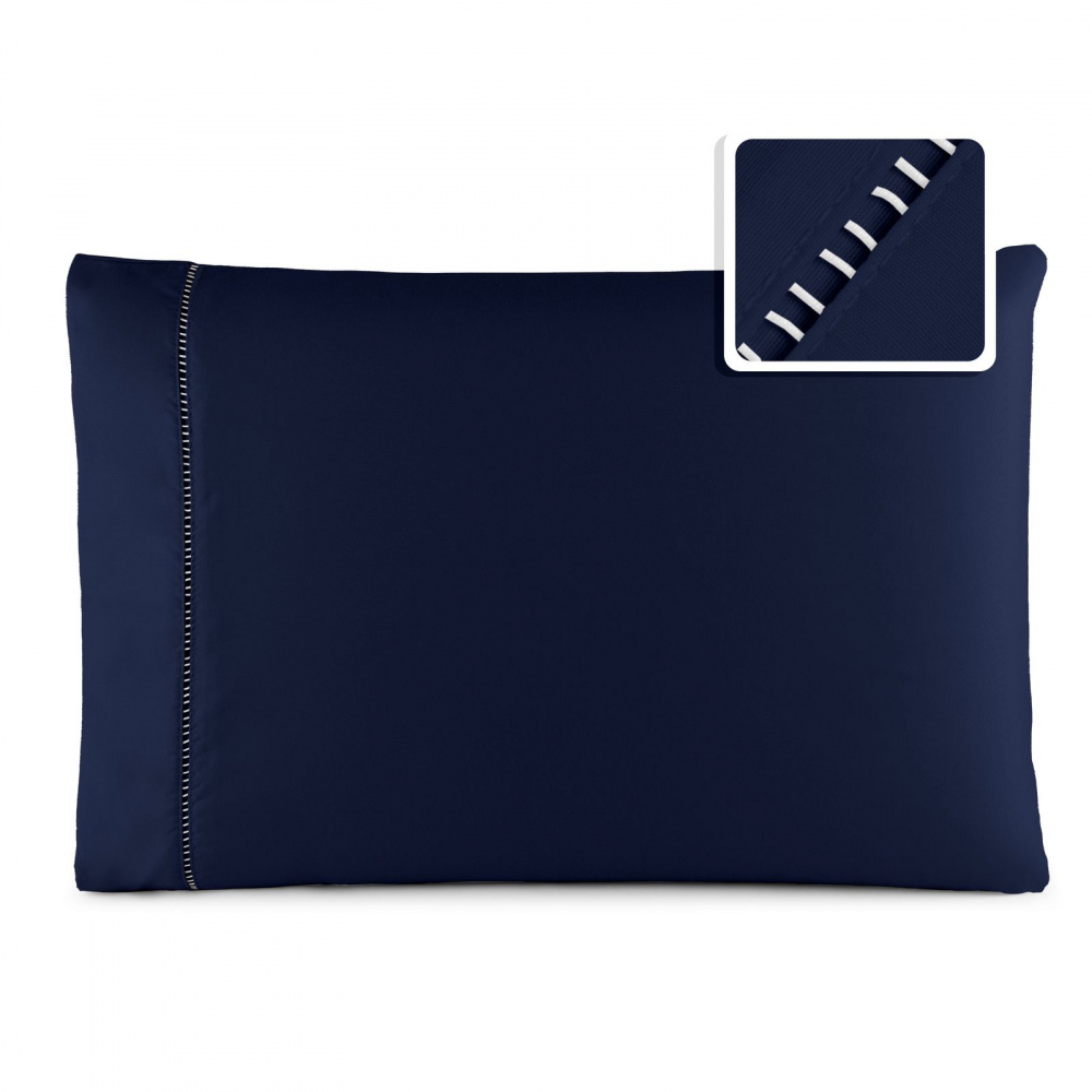 Par de Fronhas 400 Fios Ponto Palito - Realce Enxovais