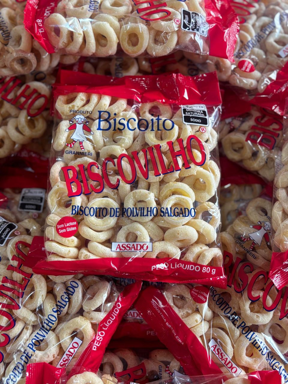 Biscoito Polvilho Biscovilho 80g - Lider Doces