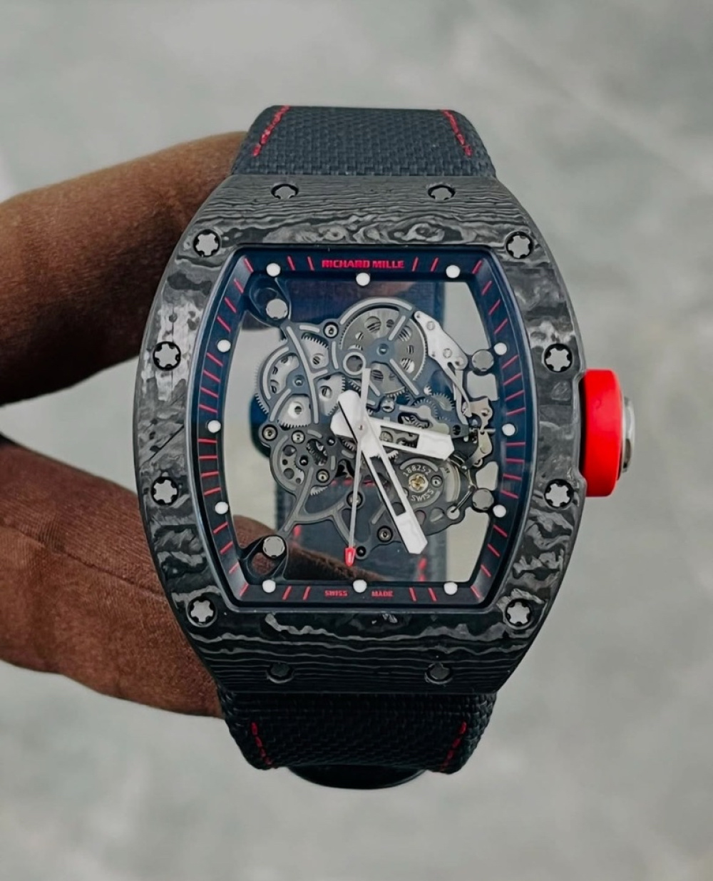 Richard Mille RM 55 Bubba Watson Dark Legend - Marcacão Fina
