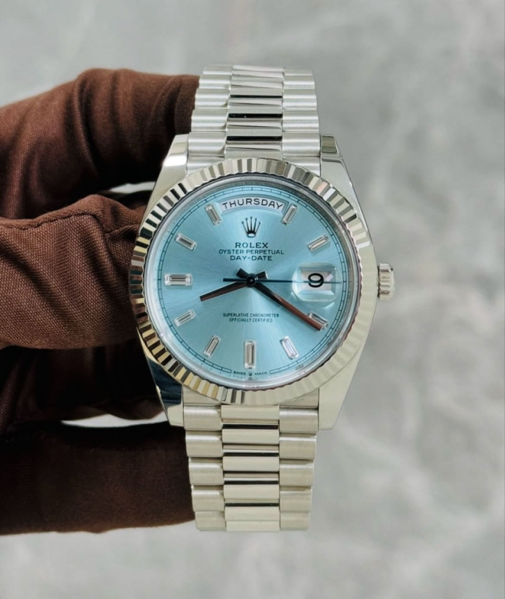 Rolex 228236 Ice Blue Dial - Estilo No Seu Pulso