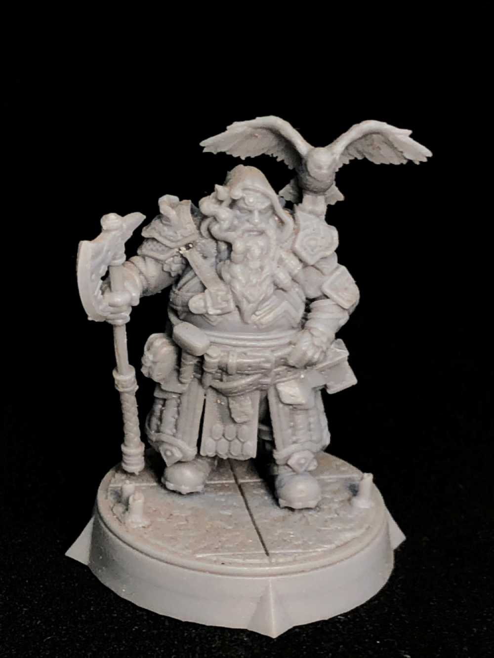 Miniatura de Anão Guerreiro para RPG - 32mm, Resina, Compatível D&D ...
