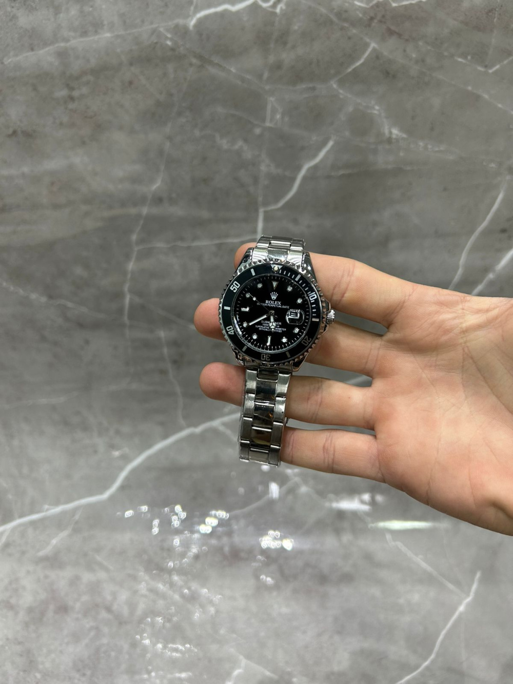 Relógio Rolex Prata Com Detalhe Preto - ZANON STYLES