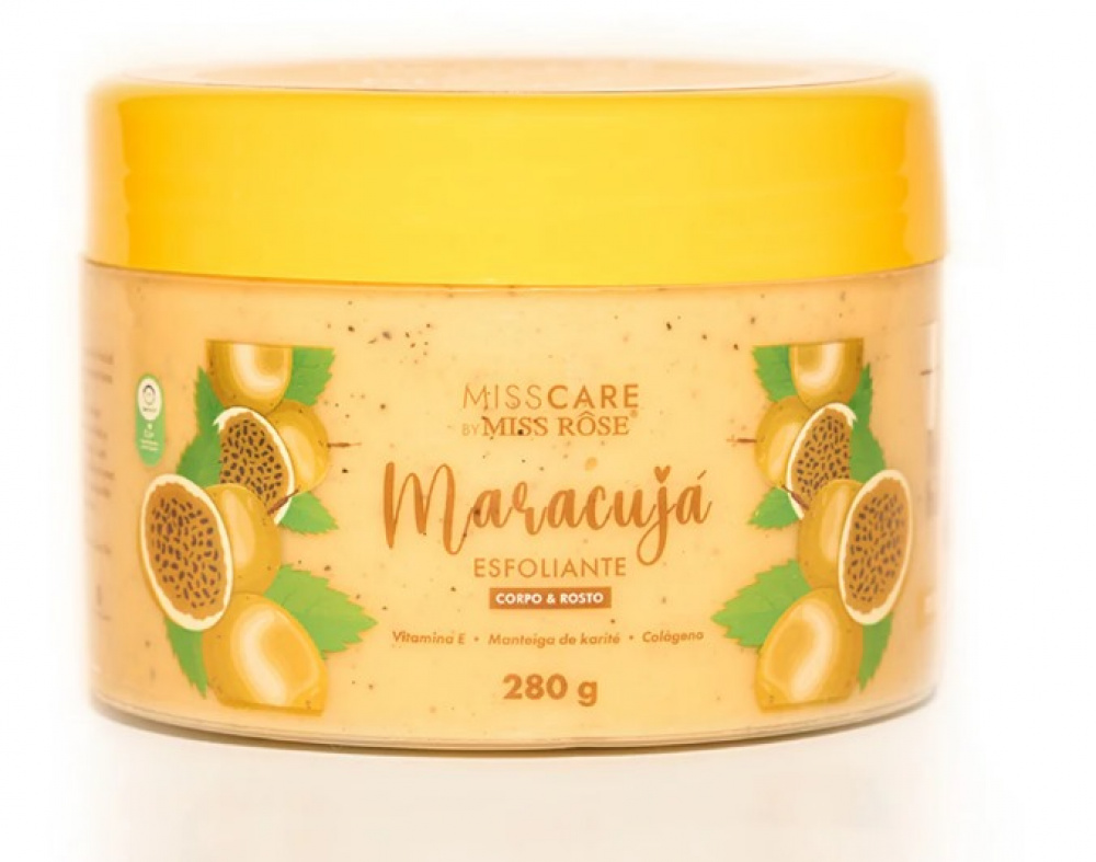 Esfoliante Corpo e Rosto Maracujá - Miss Rôse - RR MAKES - LOJA VIRTUAL