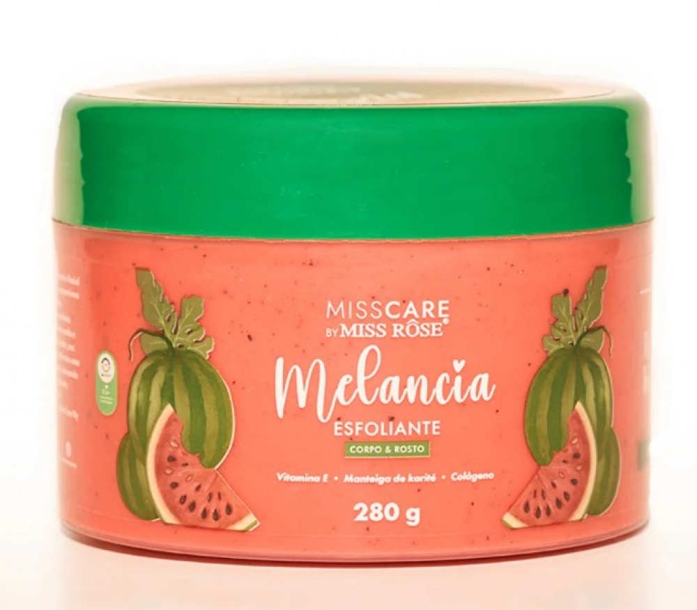 Esfoliante Corpo e Rosto Melancia Miss Rôse - RR MAKES - LOJA VIRTUAL