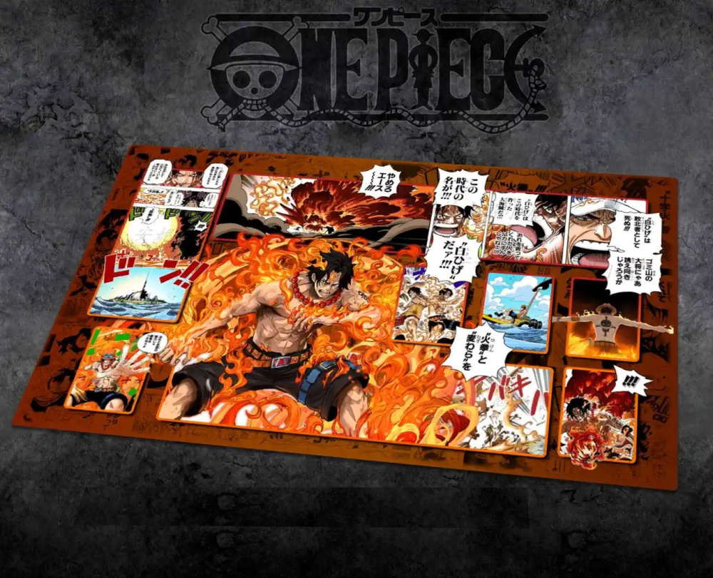 Playmat One Piece Nº.286 - Luffy Ace Nami Zoro Sanji Robin Kaidou Enel ...
