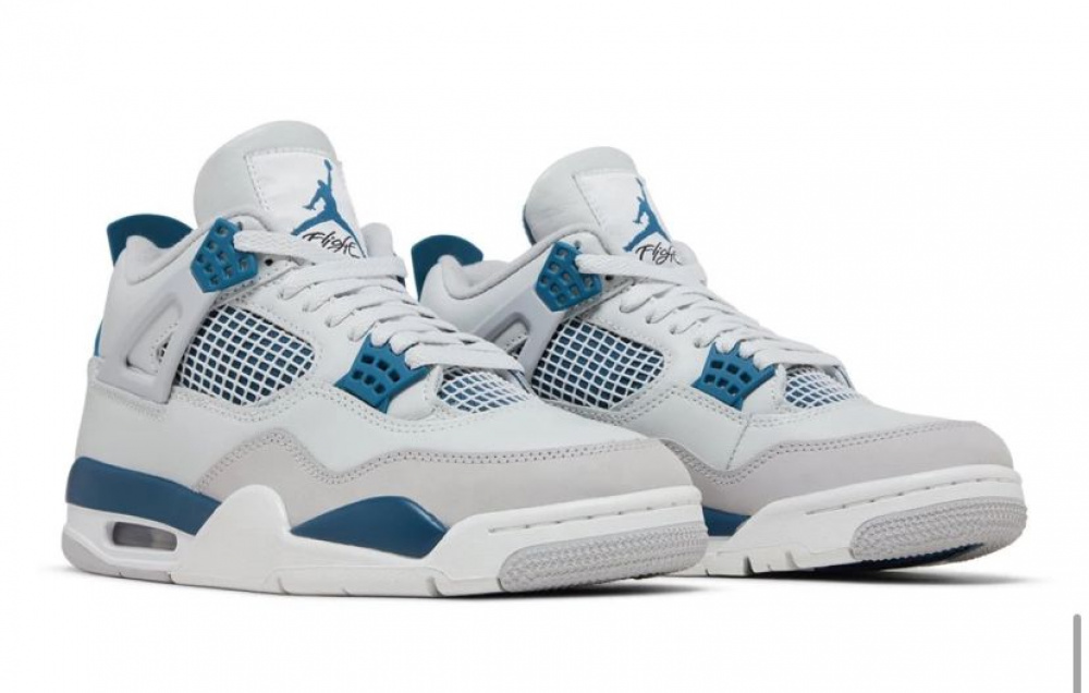 Air Jordan 4 Retro Military Blue Branco - Salve Tio Phill