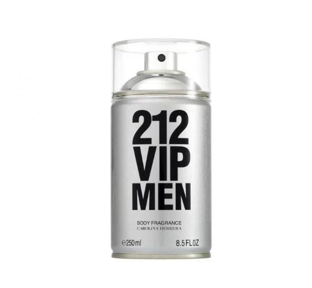 Carolina Herrera 212 Vip Men Body Spray 250ml - Sanperfumaria1984.com.br
