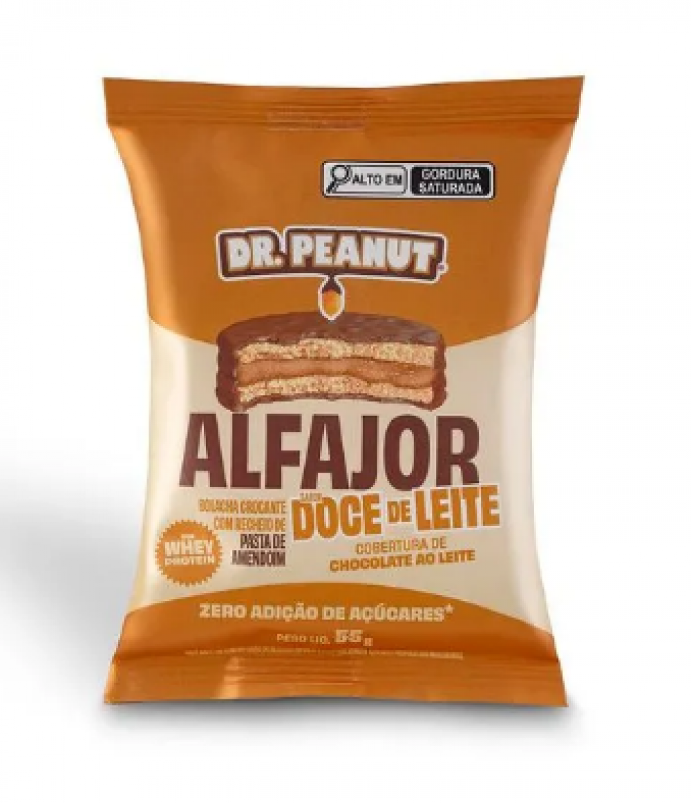 Alfajor Dr Peanut Doce de Leite 55g - Dr Peanut - Santo Grão Produtos Naturais