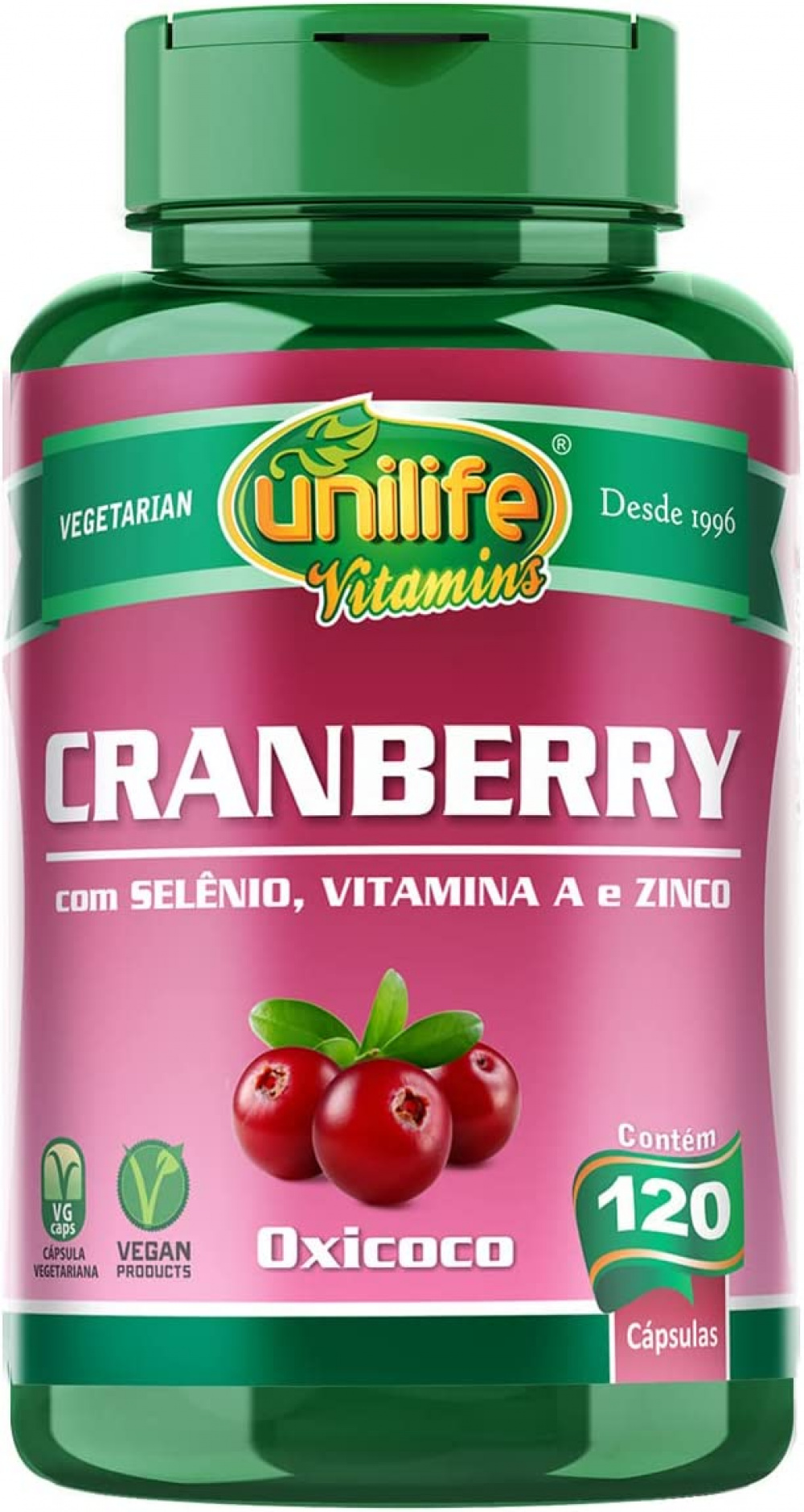 Cranberry 500mg 60 Caps - Unilife - Santo Grão Produtos Naturais