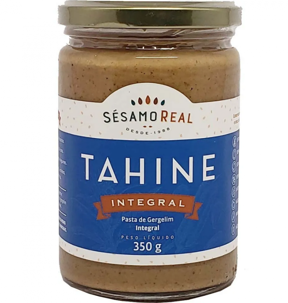 Tahine Integral 350g - Sésamo Real - Santo Grão Produtos Naturais