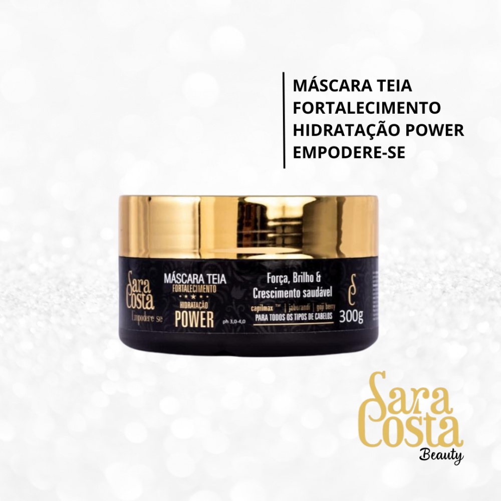 Máscara Teia Fortalecimento Hidratação Power - Sara Costa Beauty - Sara ...